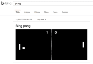 Bing Now Lets You Play Pong In Their Search Results | Thrive Business ...